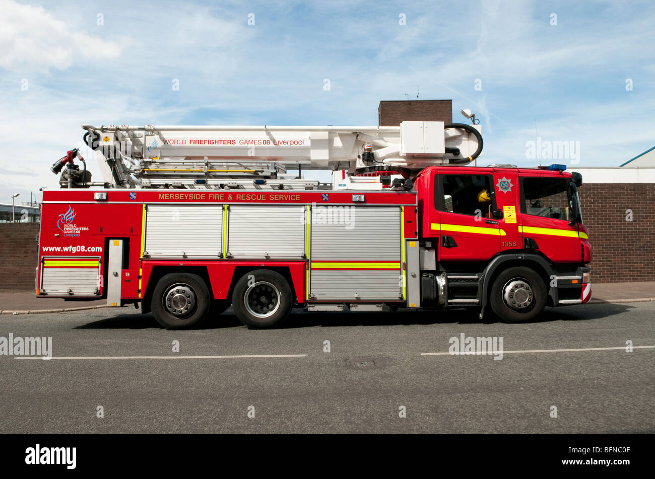 Vema 282 ARP Combined Pump Platform fire engine Stock Photo - Alamy
