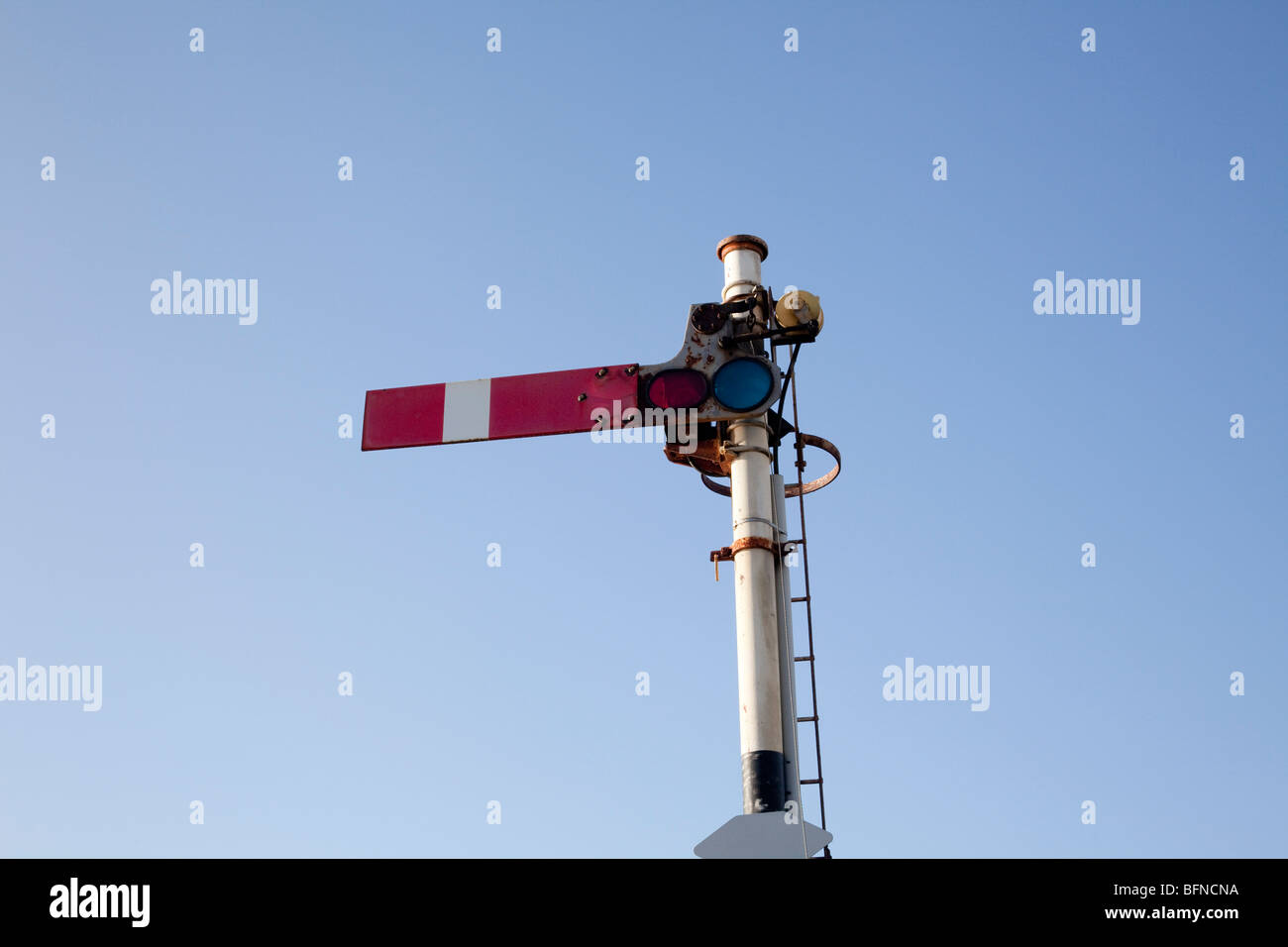 Railway Semaphore Stop Signal In High Resolution Stock Photography and ...