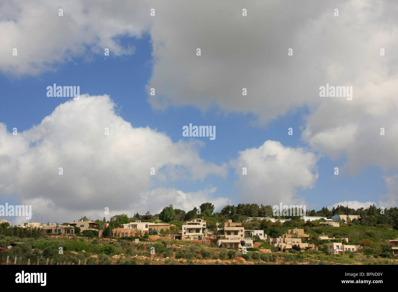 Israel, Lower Galilee. A view of Moshav Yodfat Stock Photo - Alamy