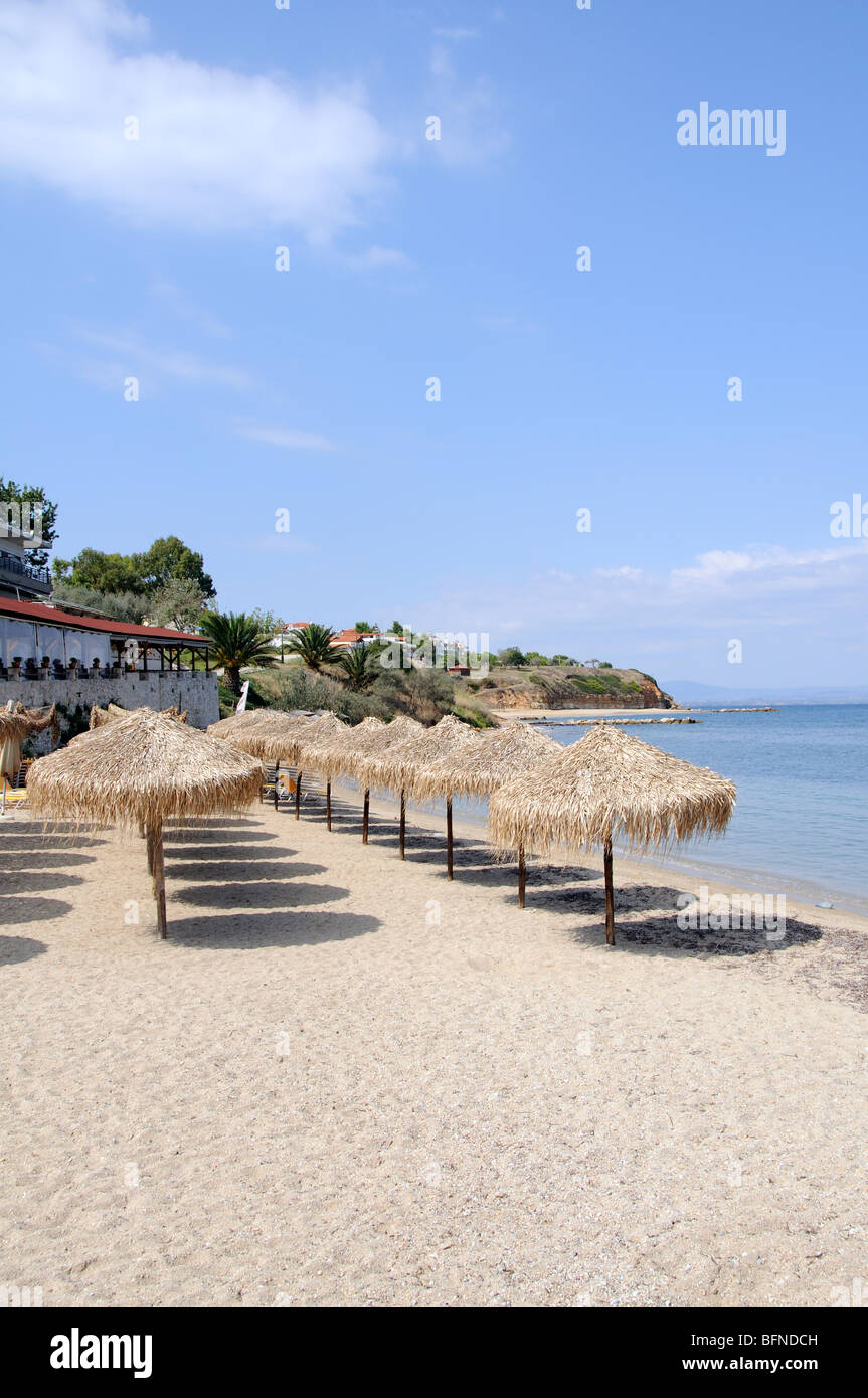 Beach brollies hi-res stock photography and images - Alamy