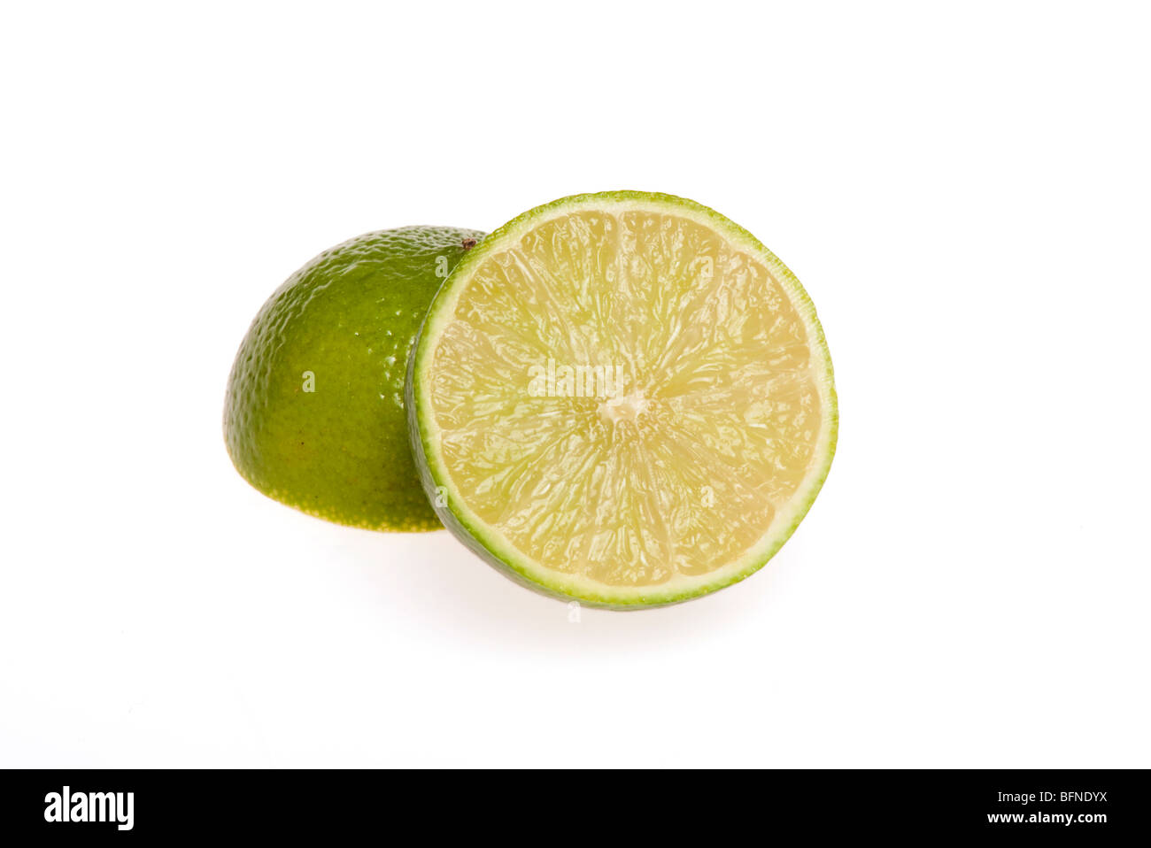 lime sliced in half Stock Photo - Alamy