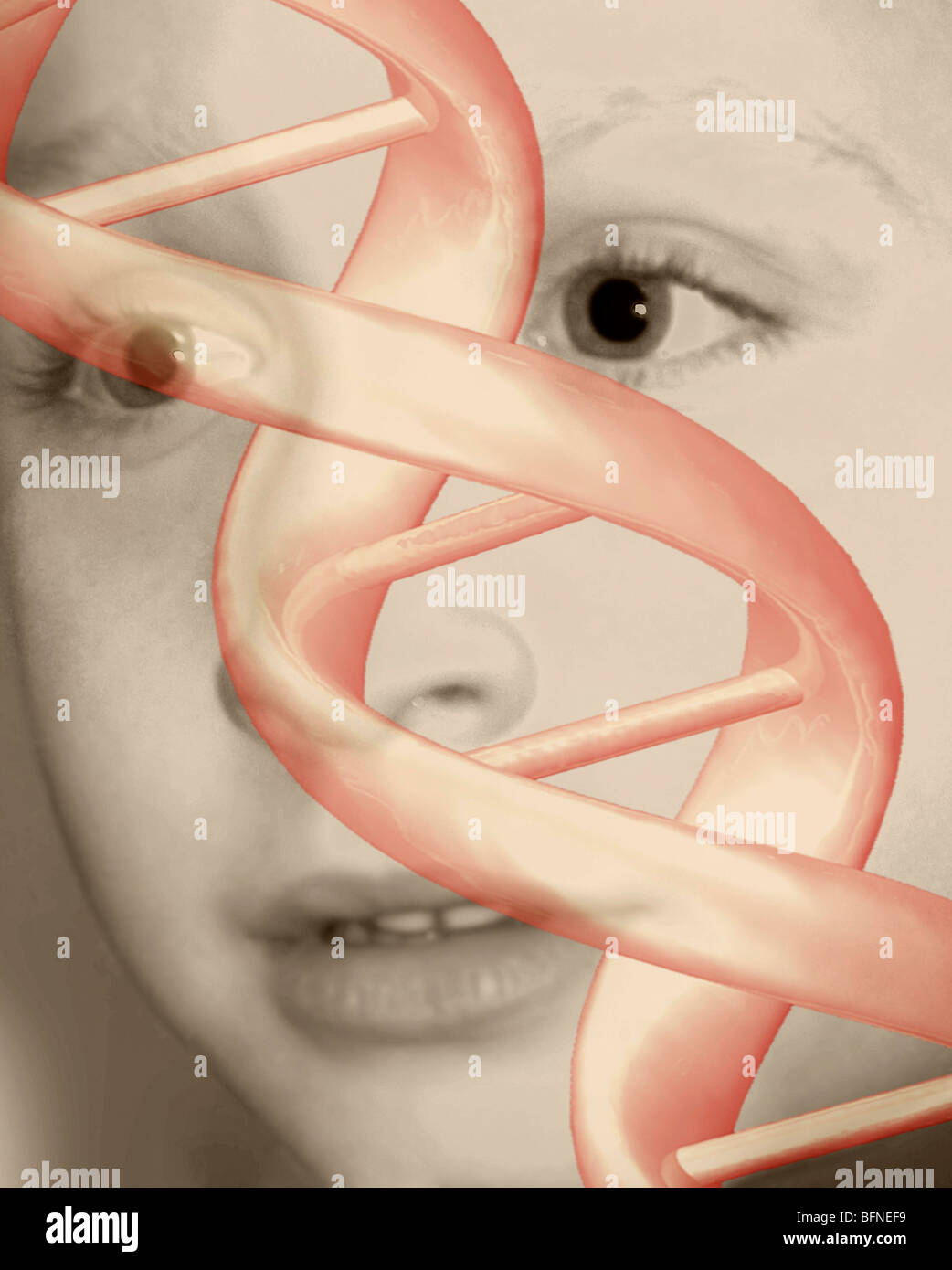 Dna illustration helix hi-res stock photography and images - Alamy