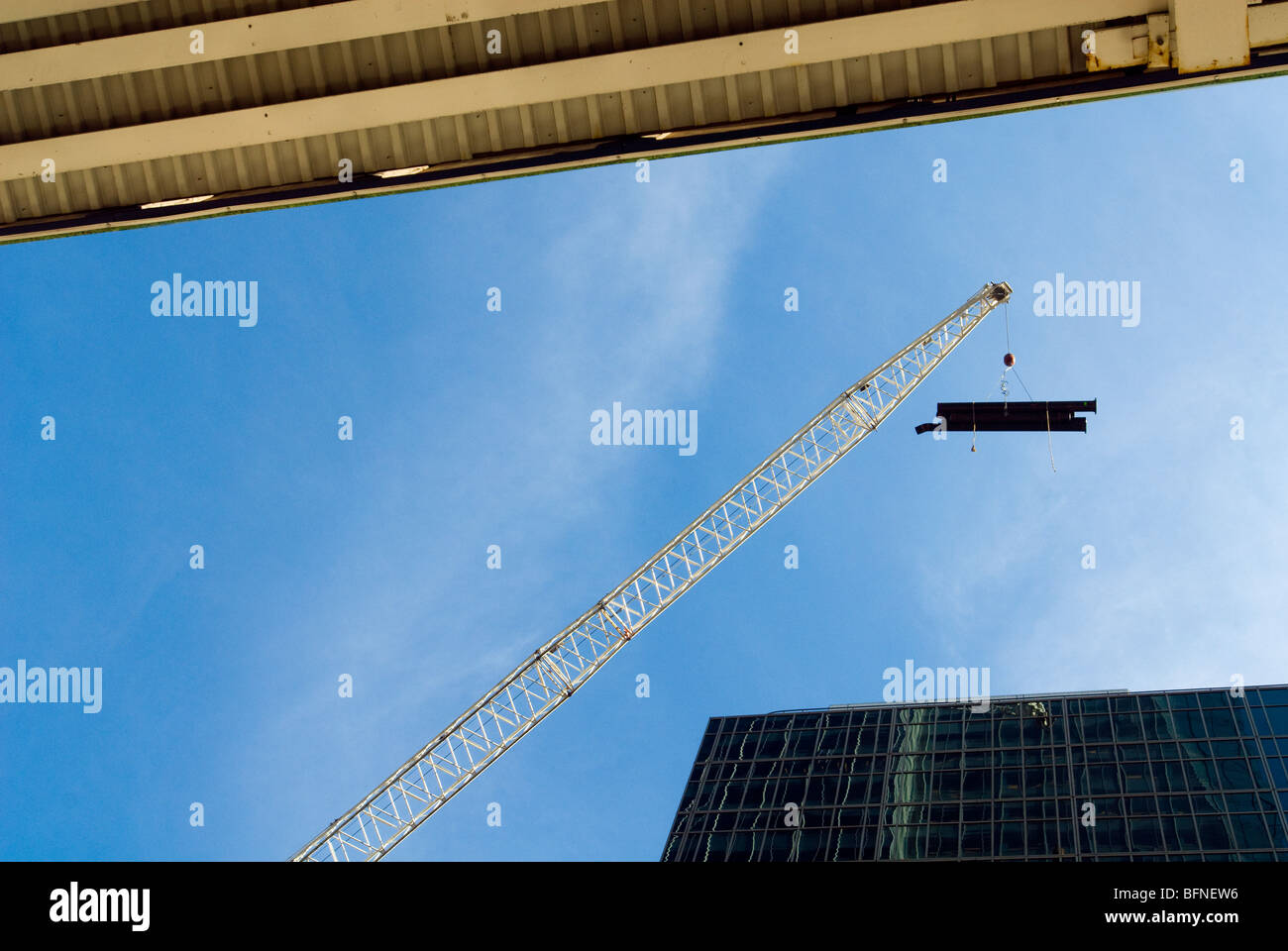 Lifting heavy pipes hi-res stock photography and images - Alamy