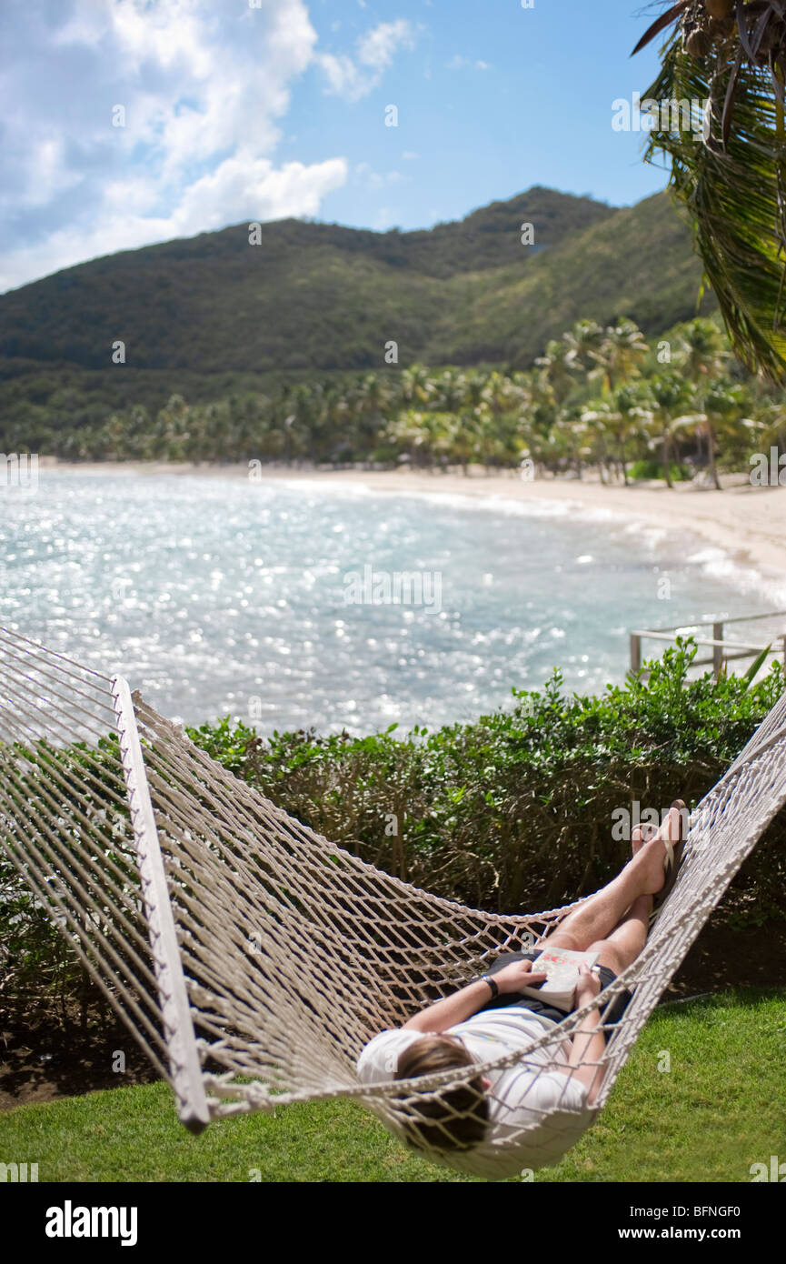 The beach at Peter Island, British Virgin Islands Stock Photo - Alamy