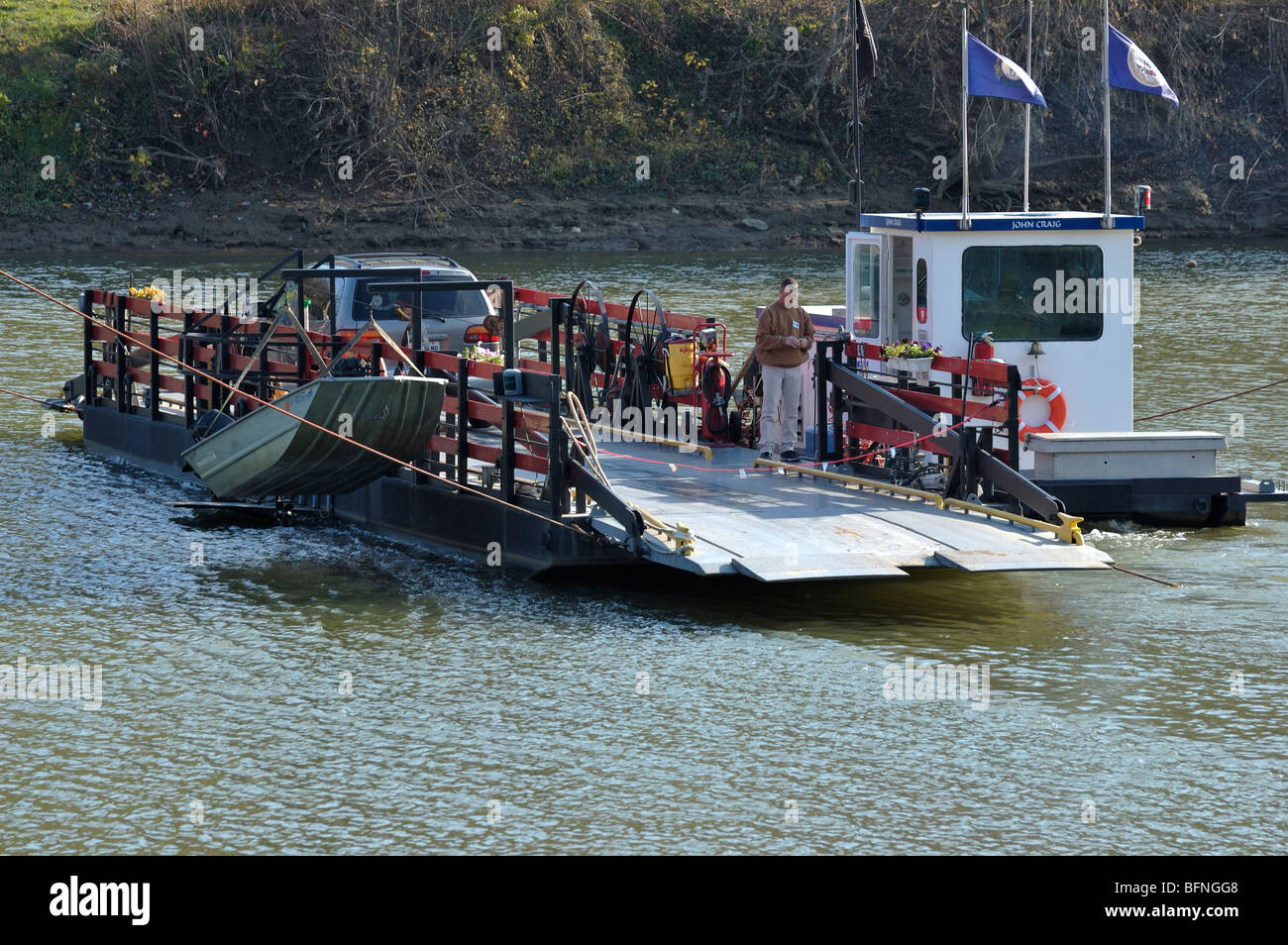 Valley View Ferry on the Kentucky River Stock Photo - Alamy