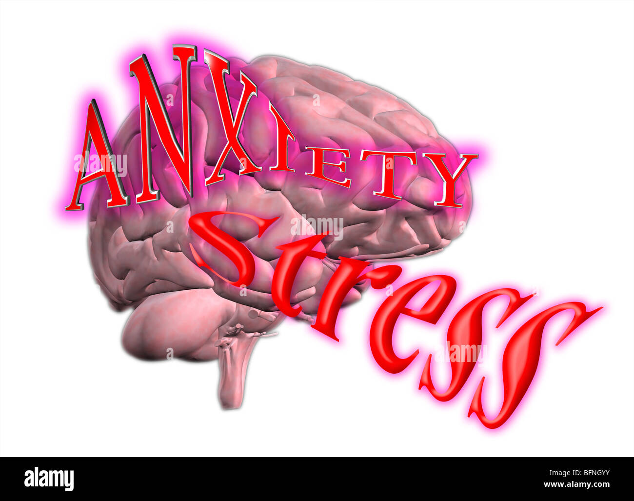 Anxiety illustration hi-res stock photography and images - Alamy