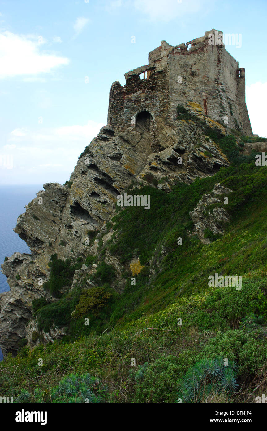 Rocca Vecchia, Torre Vecchia, Gorgona island, Tuscan archipelago, Italy ...