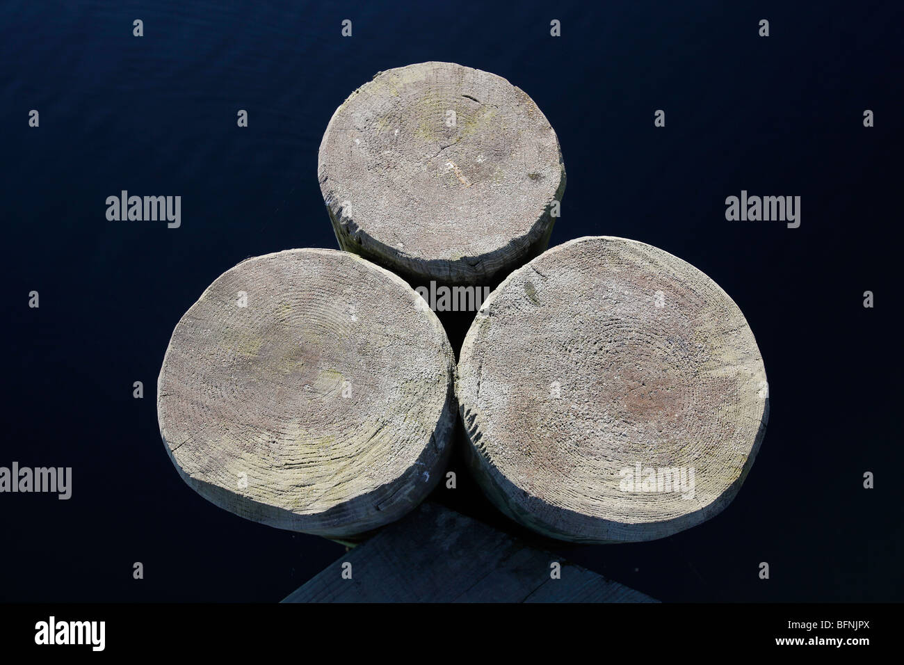 Three pilings hi-res stock photography and images - Alamy