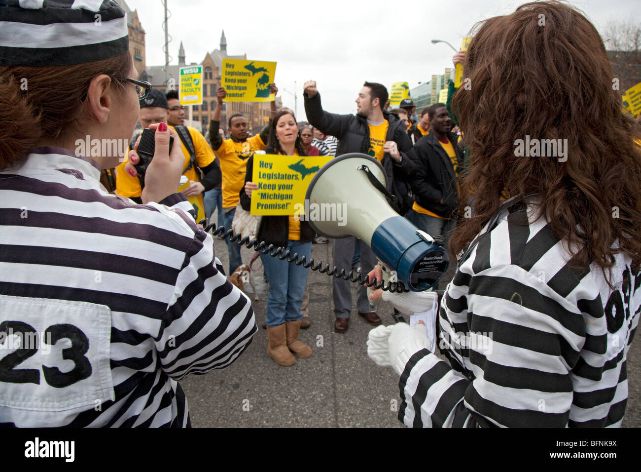 University Students Protest Elimination of Michigan Promise Scholarship ...