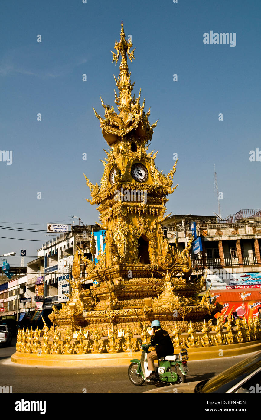 The beautiful clock tower in Chiang Rai, Thailand Stock Photo - Alamy