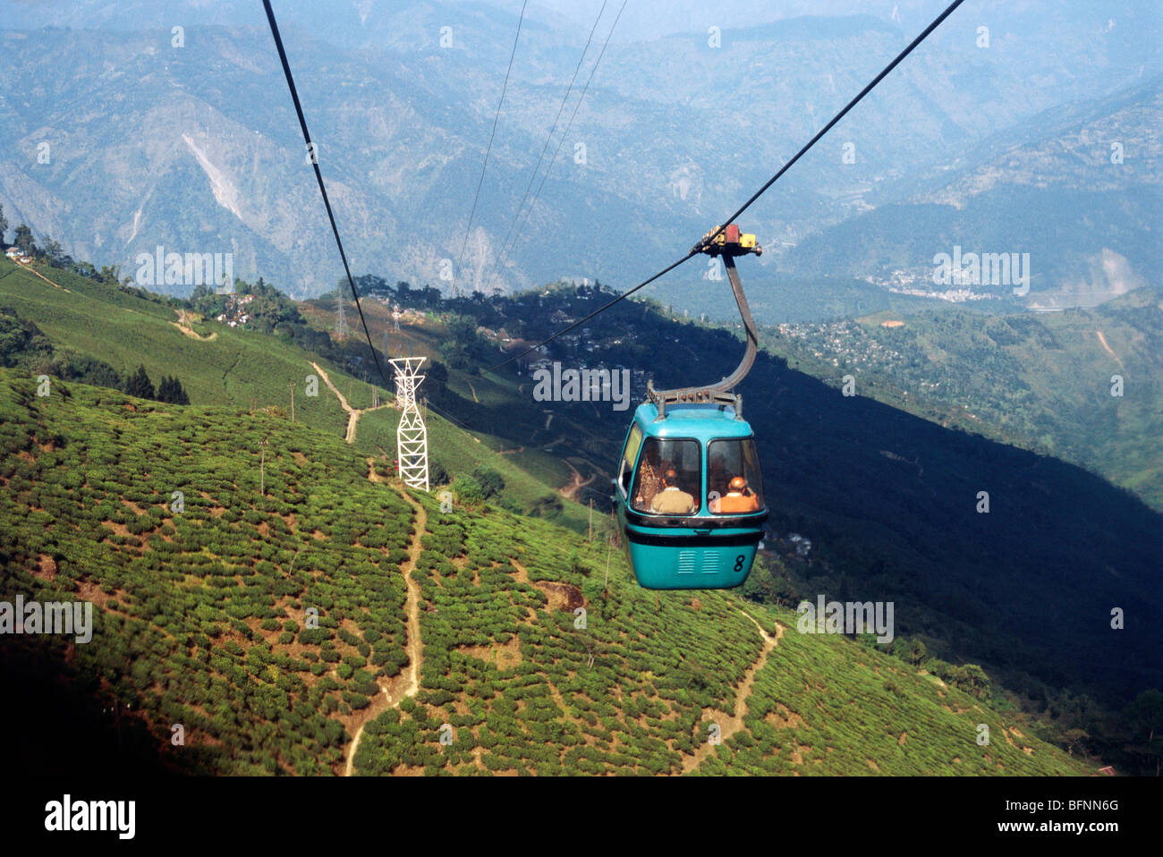 cable car ; cable tram ; cable railway ; Rope way ; Darjeeling ; West ...