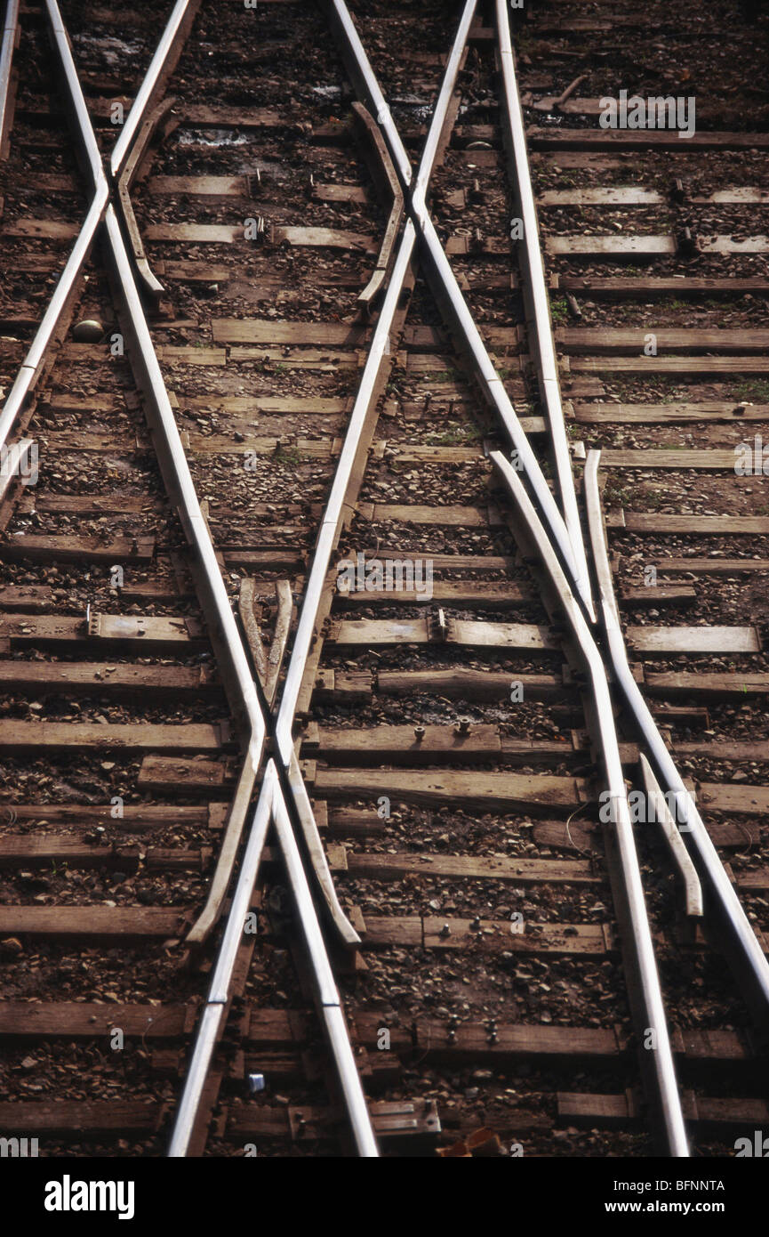 India railway cross hi-res stock photography and images - Alamy