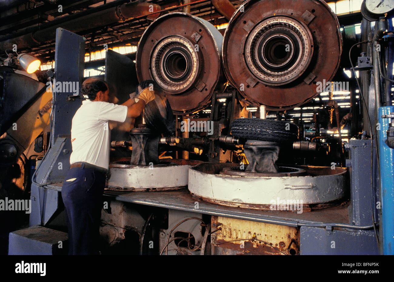 Tier industry tyre manufacture ; India Stock Photo - Alamy