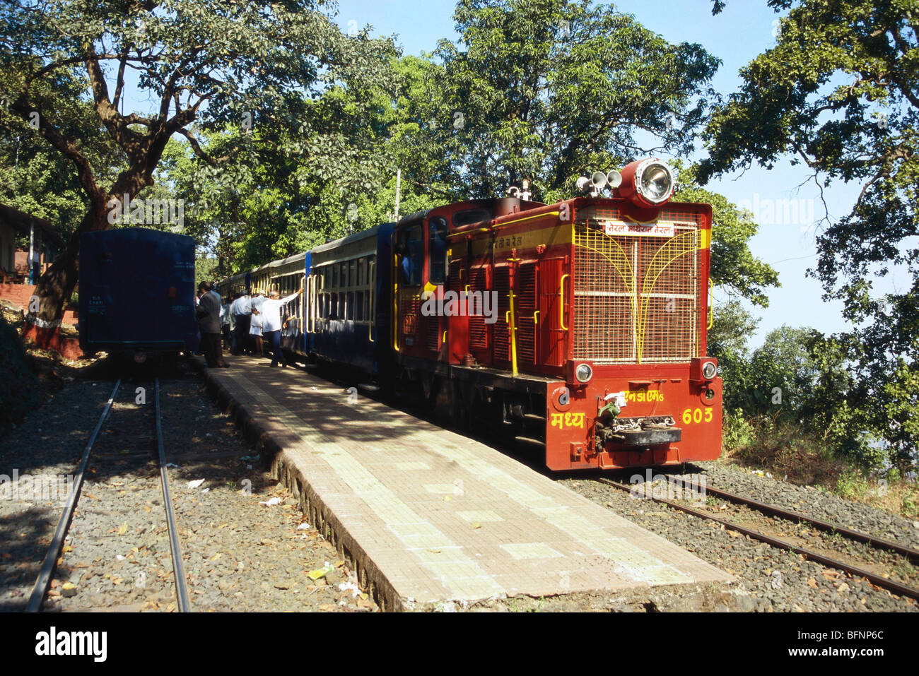 Toy diesel train ; Matheran Hill Railway ; Neral ; Matheran ...