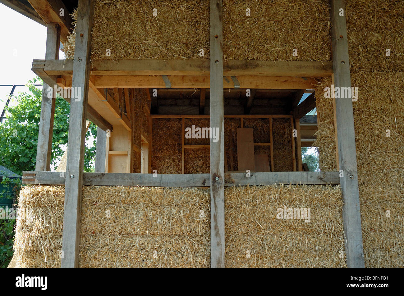 Straw build building under construction now used as a cafe at ...