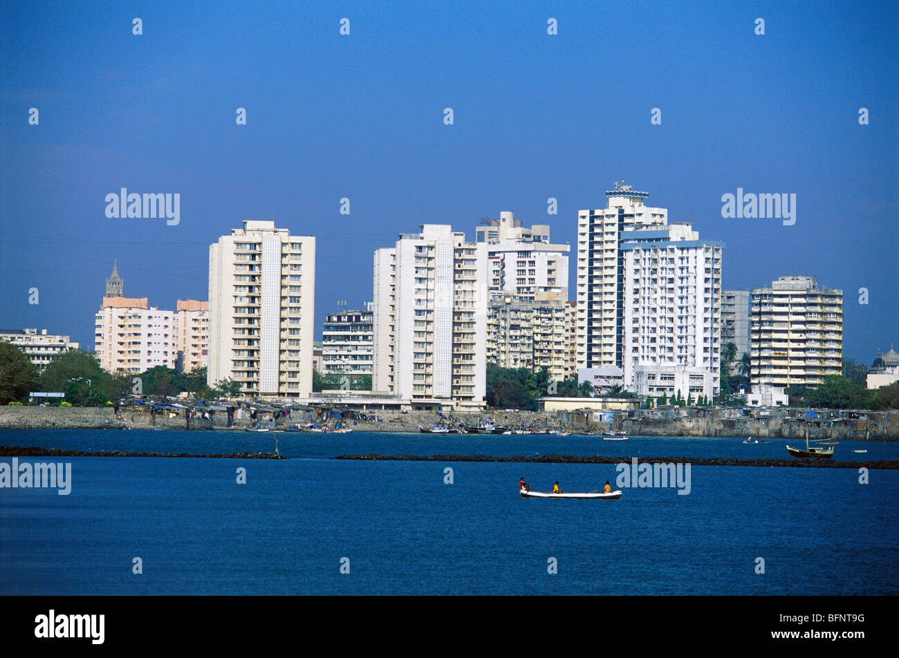 Skyline ; Nariman Point ; Bombay ; Mumbai ; Maharashtra ; India ; asia ...