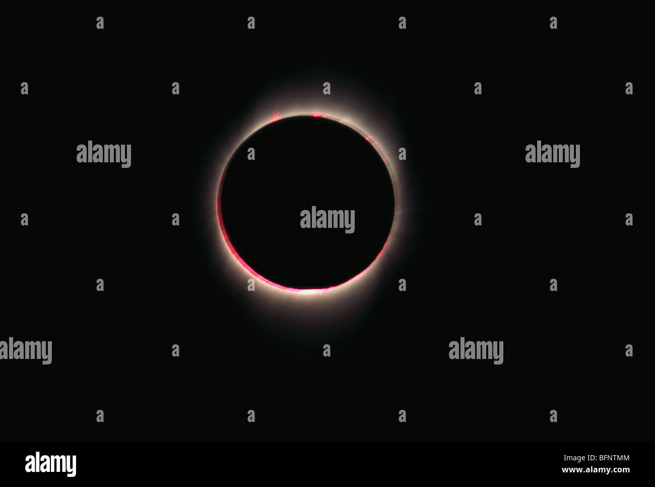 Total solar eclipse ; Maniya ; Madhya Pradesh ; India ; asia Stock ...