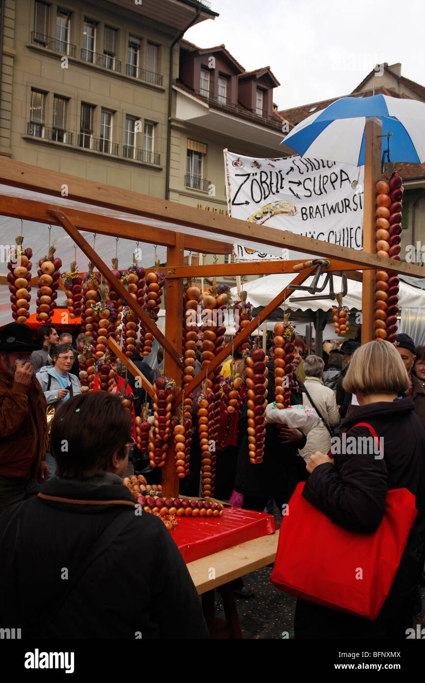 The Zibelemärit (Onion Market) in Bern, Switzerland Stock Photo - Alamy