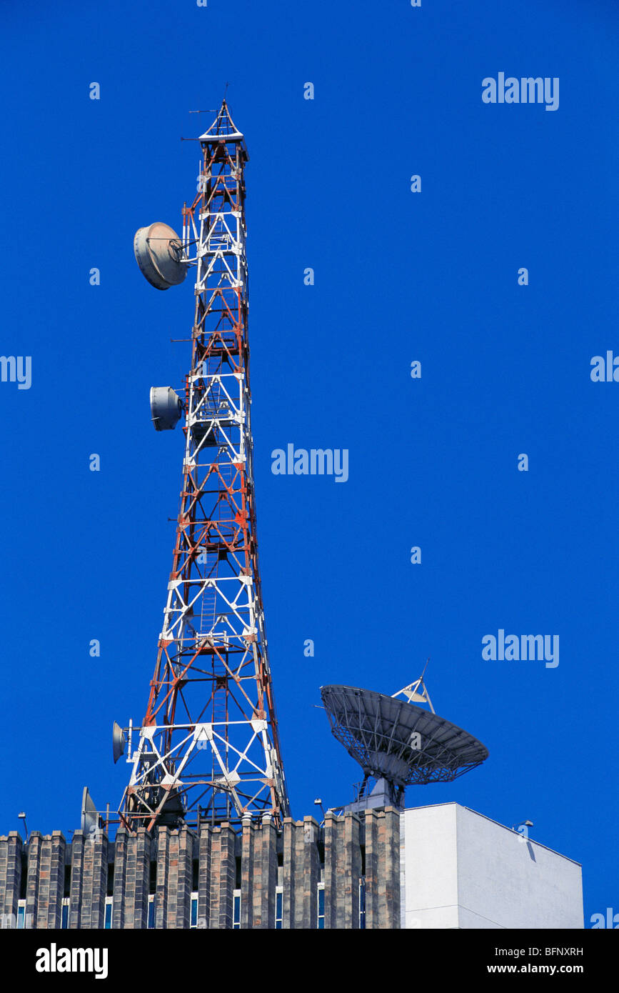 Microwave telecommunication tower ; Churchgate ; Bombay ; Mumbai ...