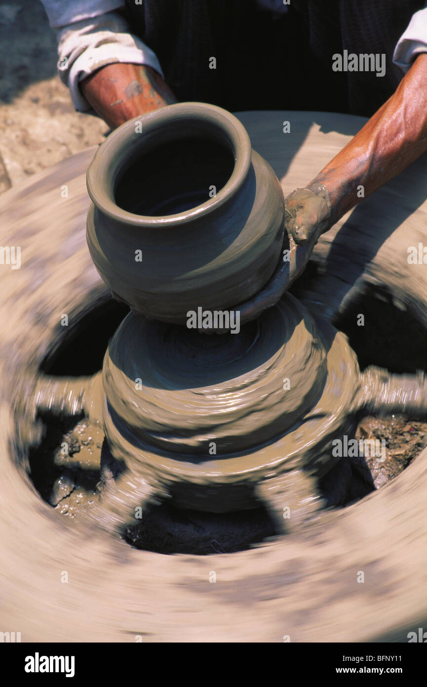 Potter working ; India ; Asia Stock Photo - Alamy