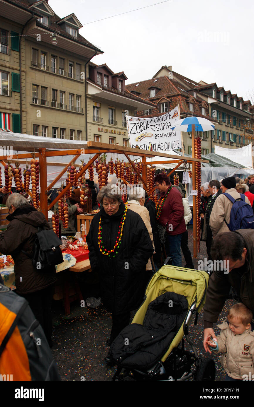 The Zibelemärit (Onion Market) in Bern, Switzerland Stock Photo - Alamy