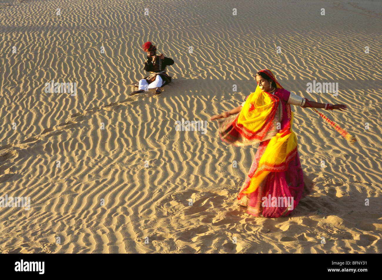 Rajasthani Folk Dance In Desert