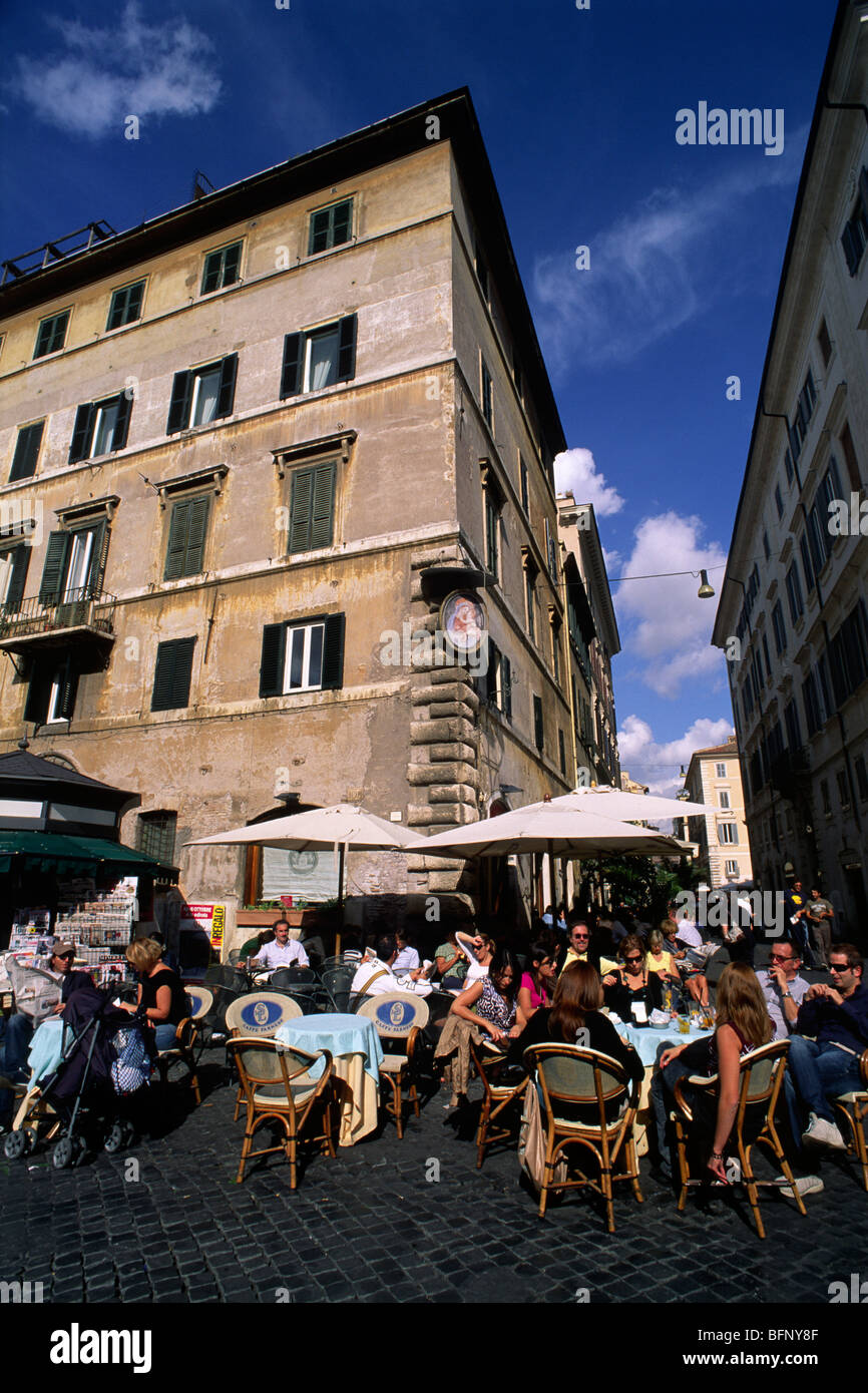 Italy, Rome, Piazza Farnese, cafe Stock Photo - Alamy