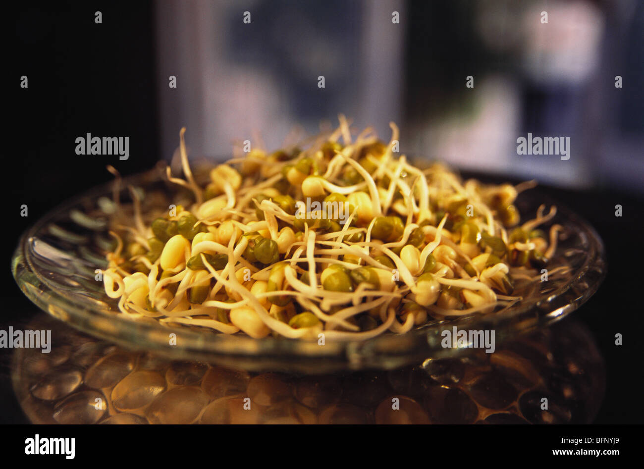 sprouted mung bean ; India ; asia Stock Photo - Alamy
