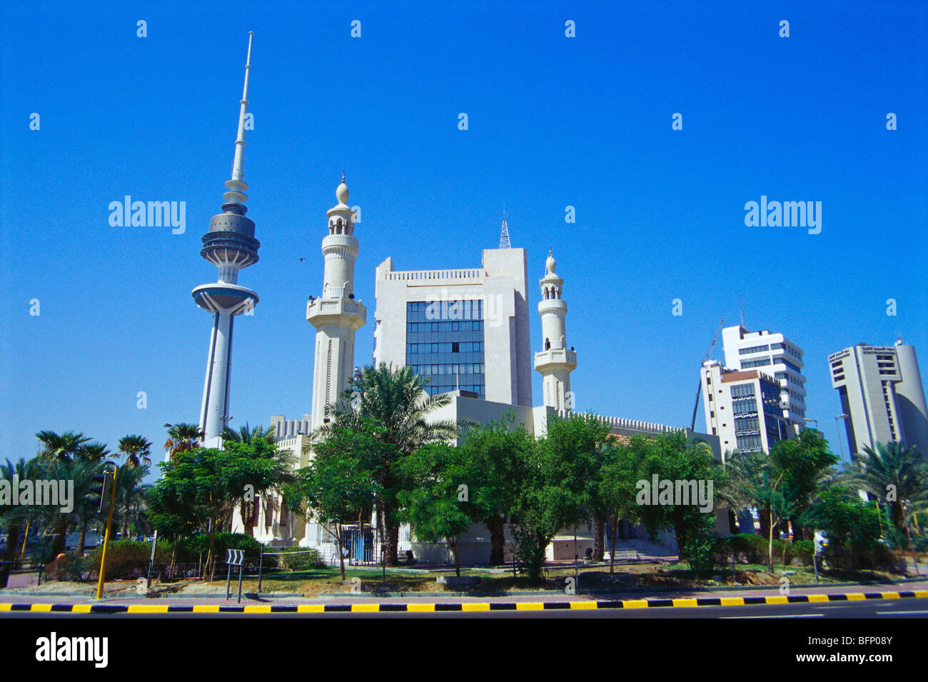 The Kuwait Telecommunications Tower ; Liberation Tower ; Kuwait city ...