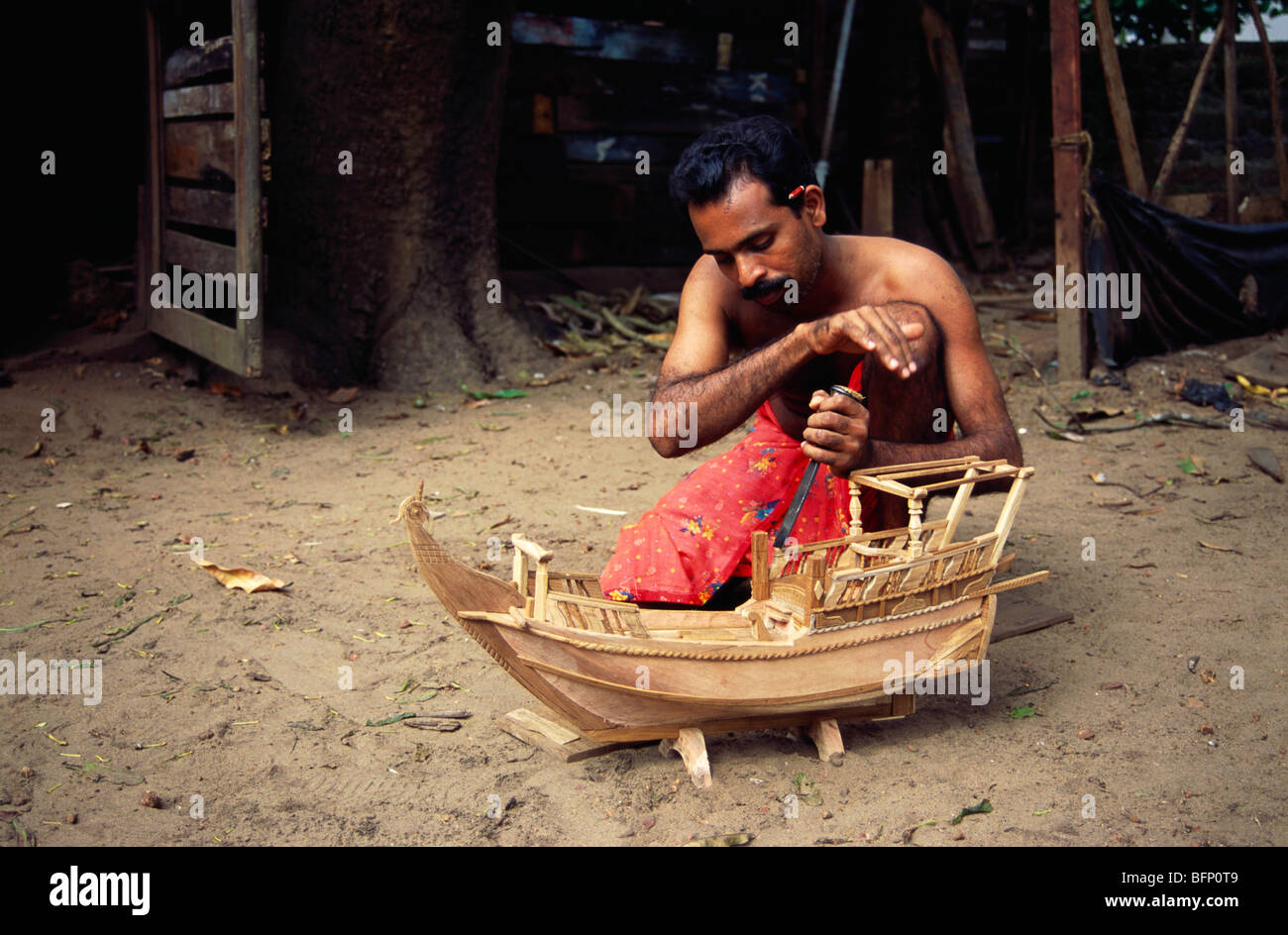 MAA 62295 : Show case boat making at Beypore near Kozhikode ; Kerala ...