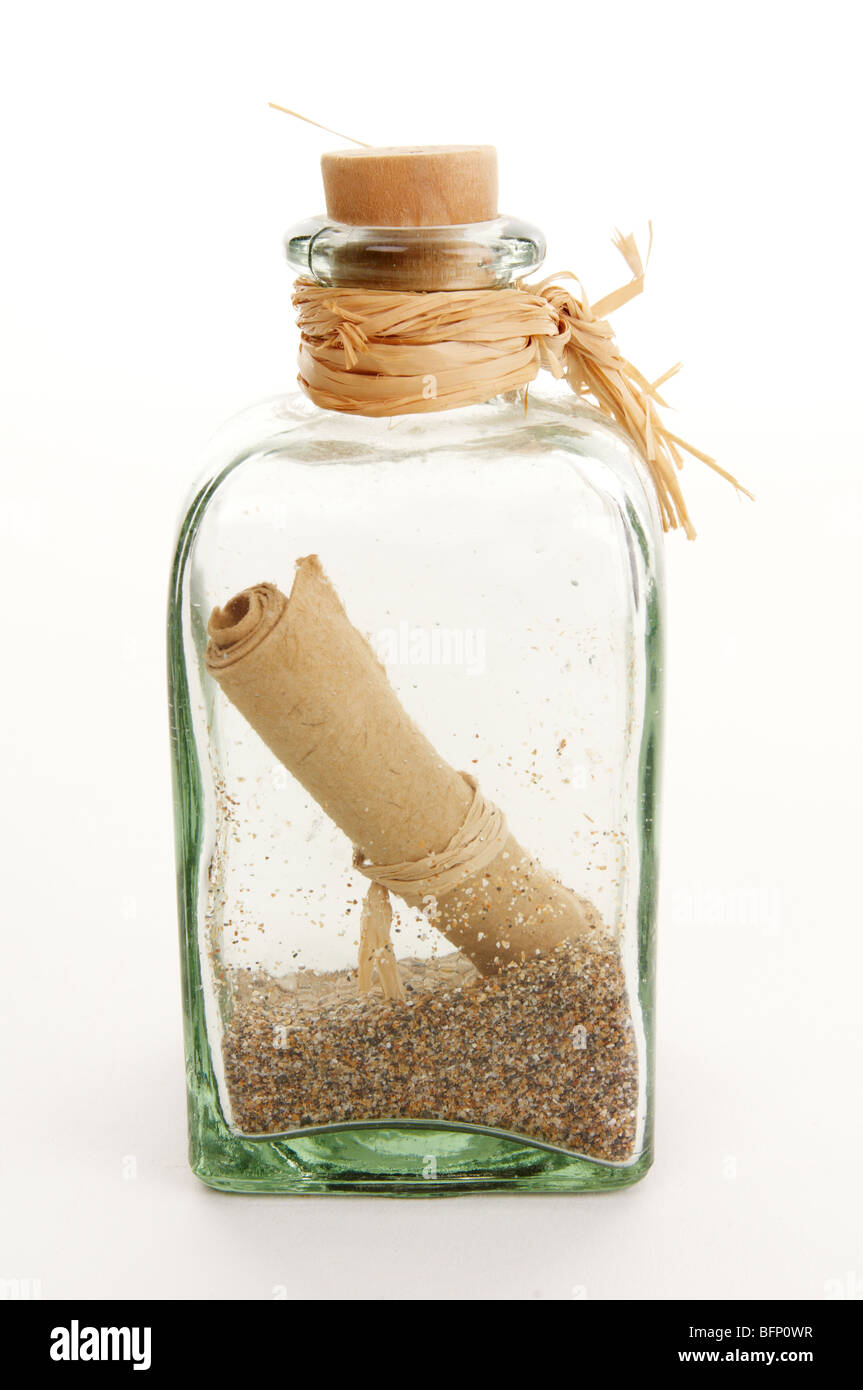 Message in a Bottle Stock Photo - Alamy