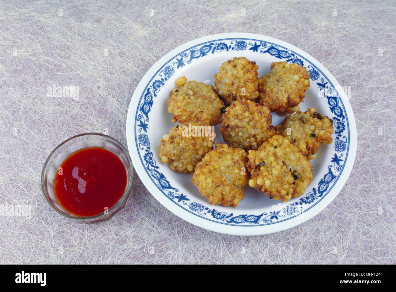 Fried sabudanawada snack Maharashtra India Stock Photo - Alamy
