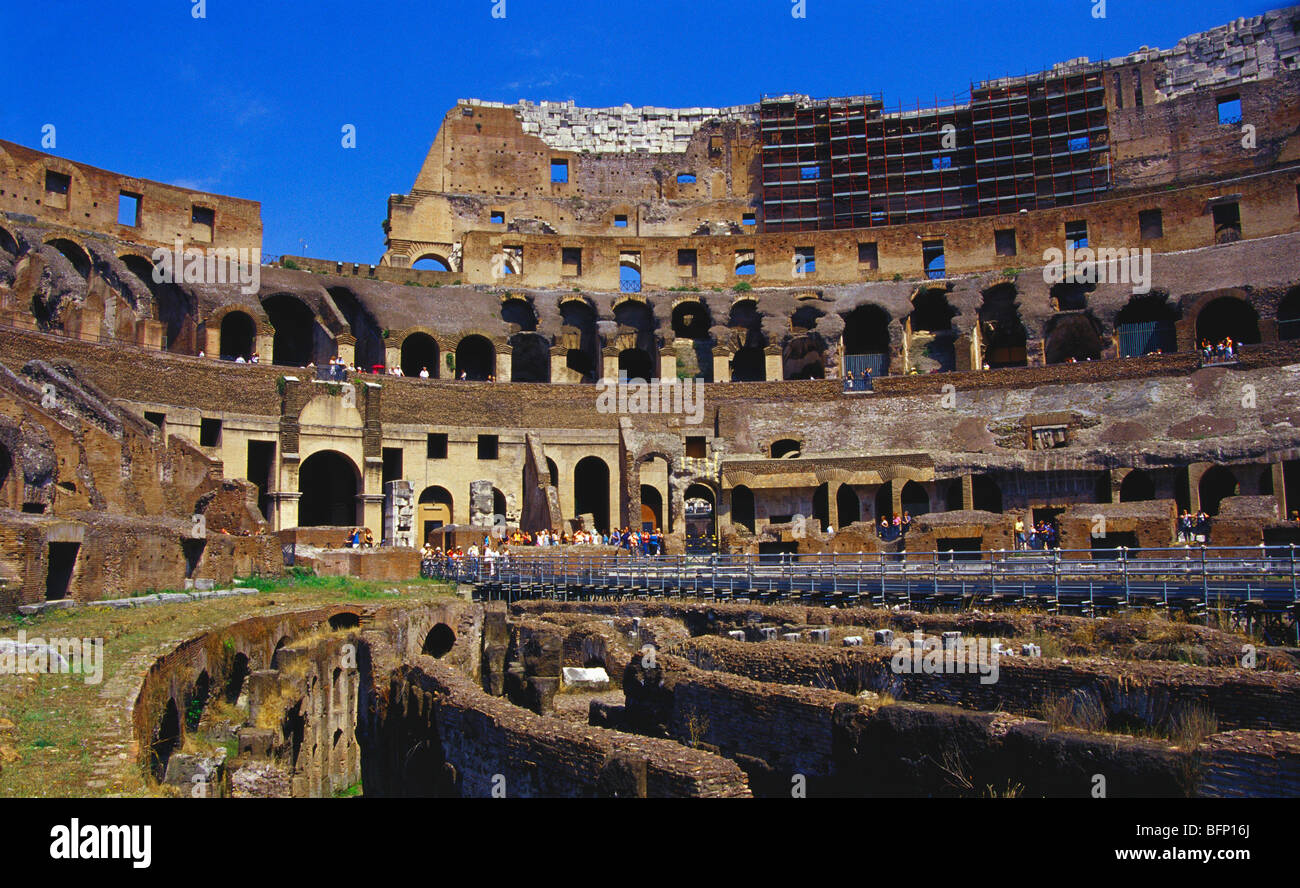 The Colosseum ; Coliseum ; Flavian Amphitheatre ; Colosseum inside ...