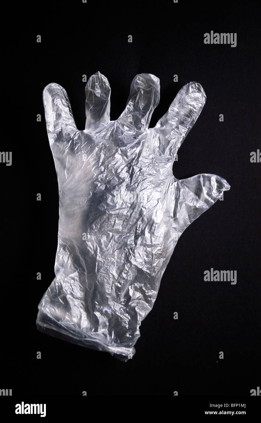 Hand glove plastic Stock Photo - Alamy