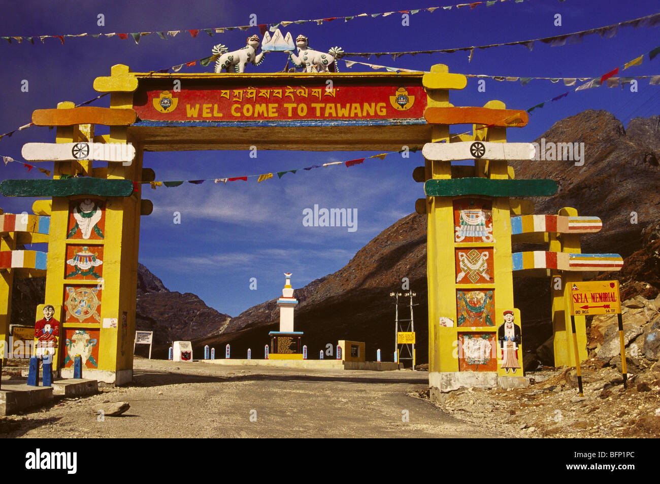 Tawang city entrance gate ; Arunachal Pradesh ; India Stock Photo - Alamy
