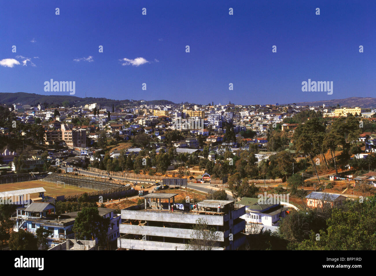 aerial view of city ; Shillong ; Meghalaya ; India ; asia Stock Photo ...