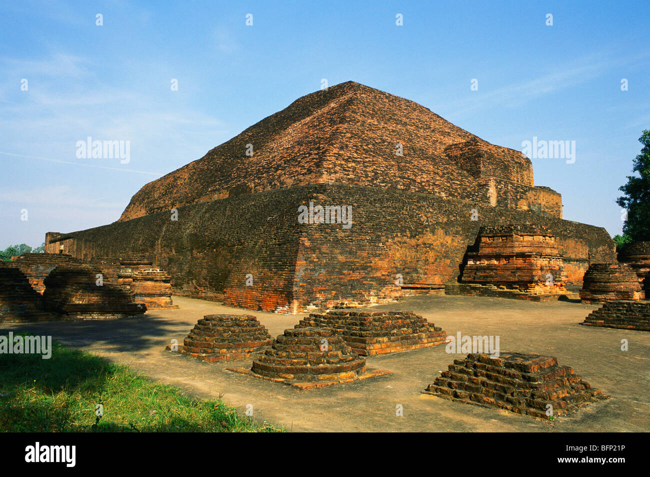 Sariputta Stupa ; Temple site number three ; Nalanda University Complex ...