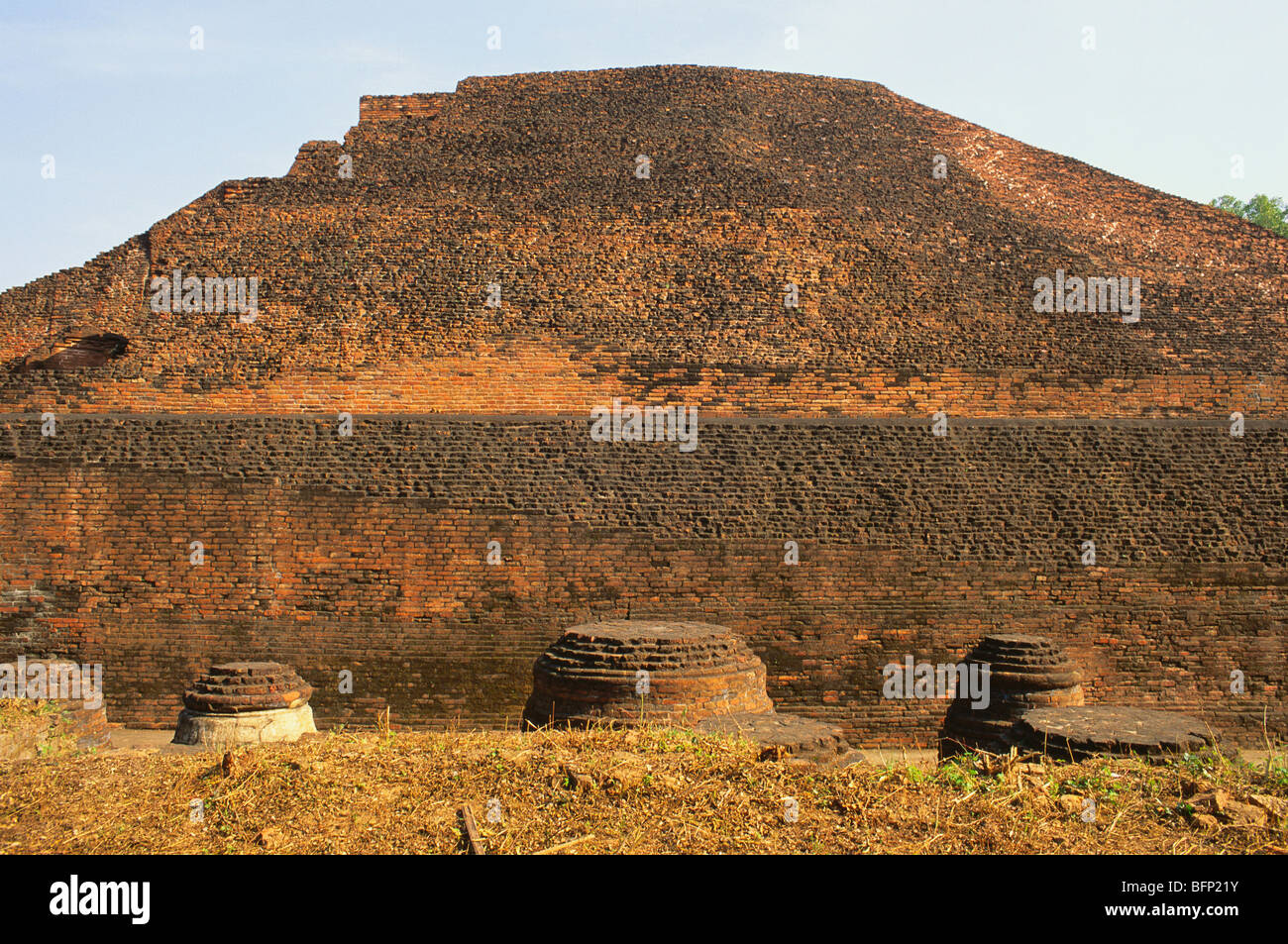 Sariputta Stupa ; Temple site number three ; Nalanda University Complex ...