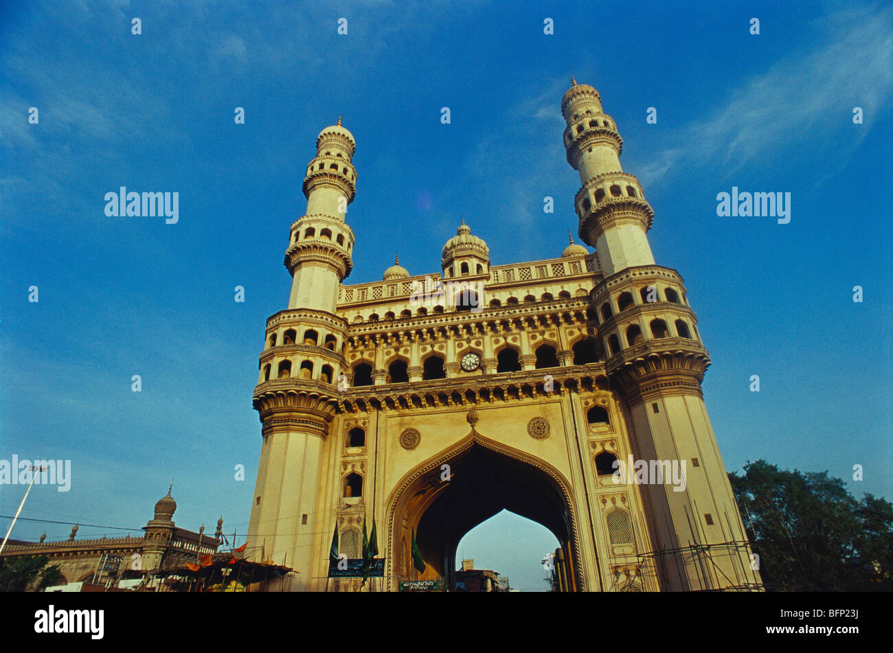 Charminar monument ; Hyderabad ; Andhra Pradesh ; Telangana ; India ...