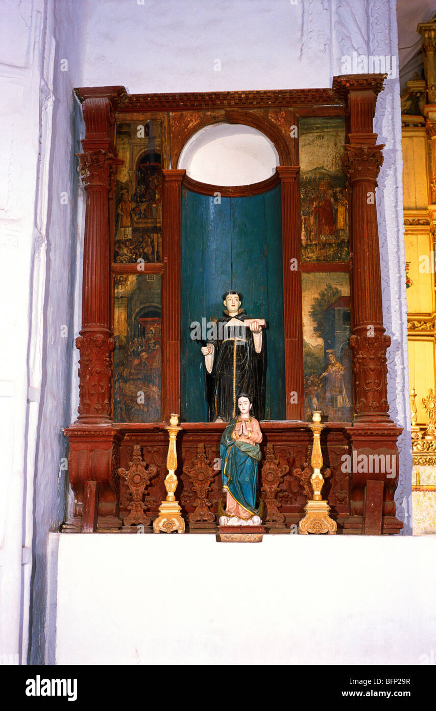 HMA 64790 : Statues in Our Lady of Rosary cathedral ; Old Goa ; India ...