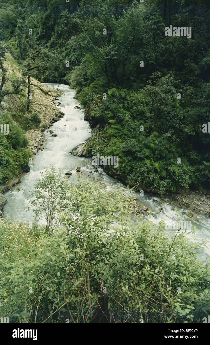 Mandakini river near Gauri Kund, Uttarakhand, India Stock Photo - Alamy