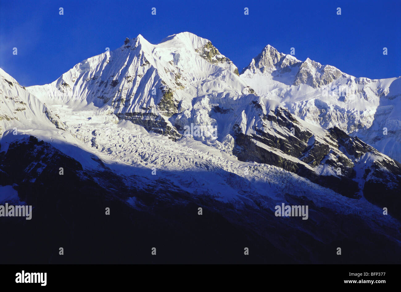 Himalaya mountain range ; Goecha la ; Goechala ; Sikkim ; India ; asia ...
