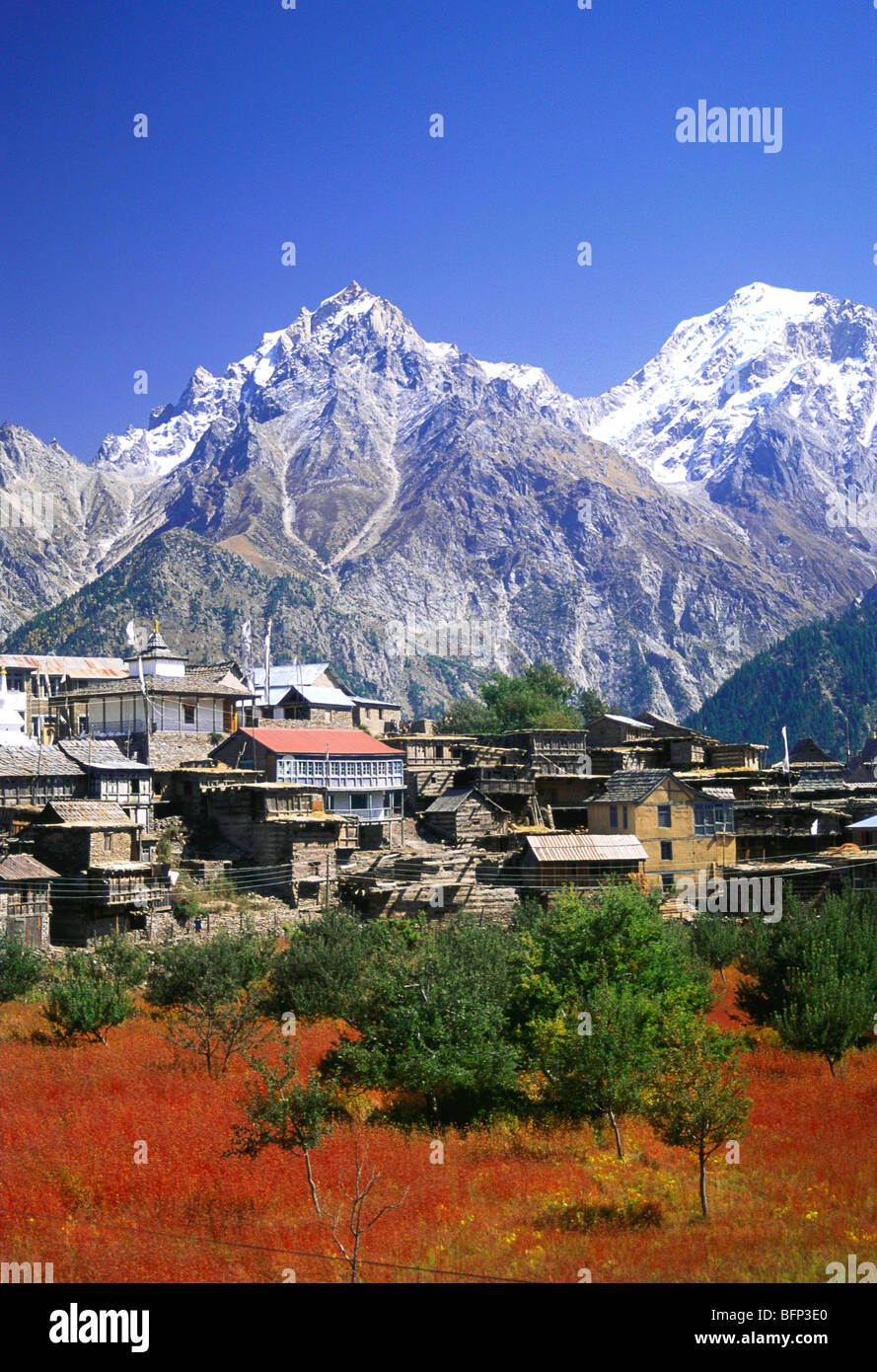 STP 63358 : Kinnor Kailash with Kalpa village ; Himachal Pradesh ...