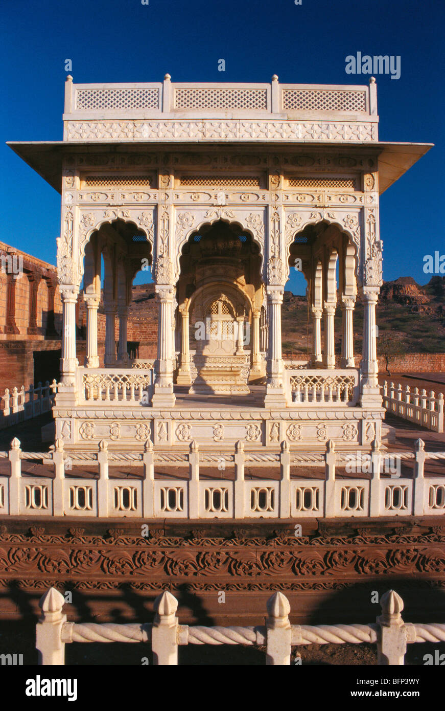 Jaswant Thada cenotaph mausoleum ; Jodhpur ; Rajasthan ; India ; asia ...