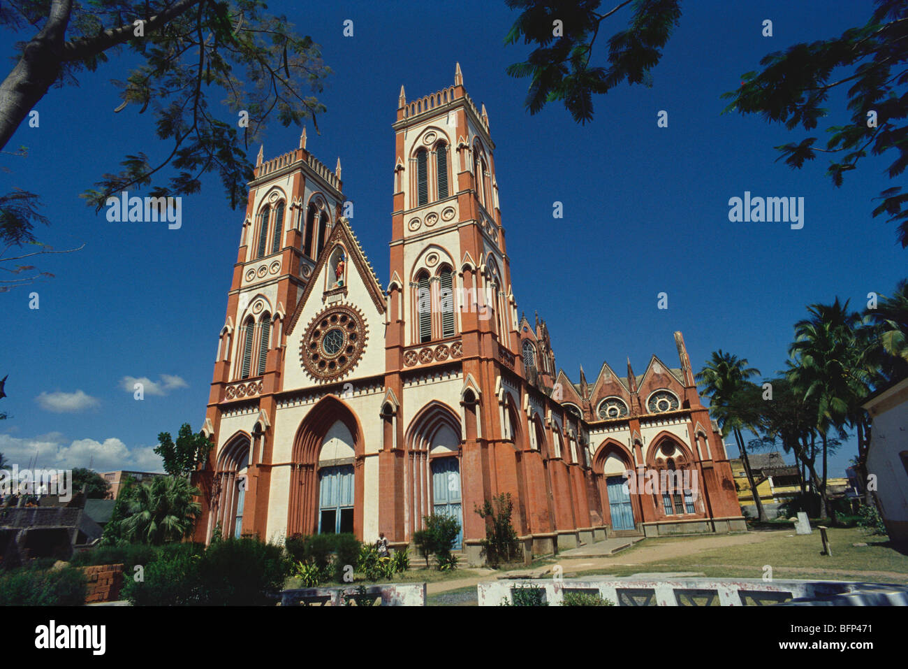 The Sacred heart church ; Pondicherry ; India Stock Photo - Alamy