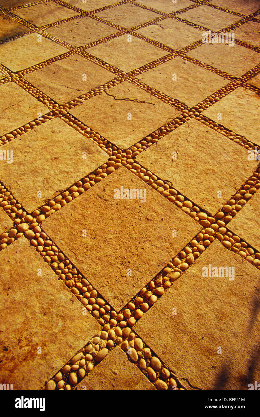 Flooring stone ; Bombay ; Mumbai ; Maharashtra ; India ; asia Stock ...