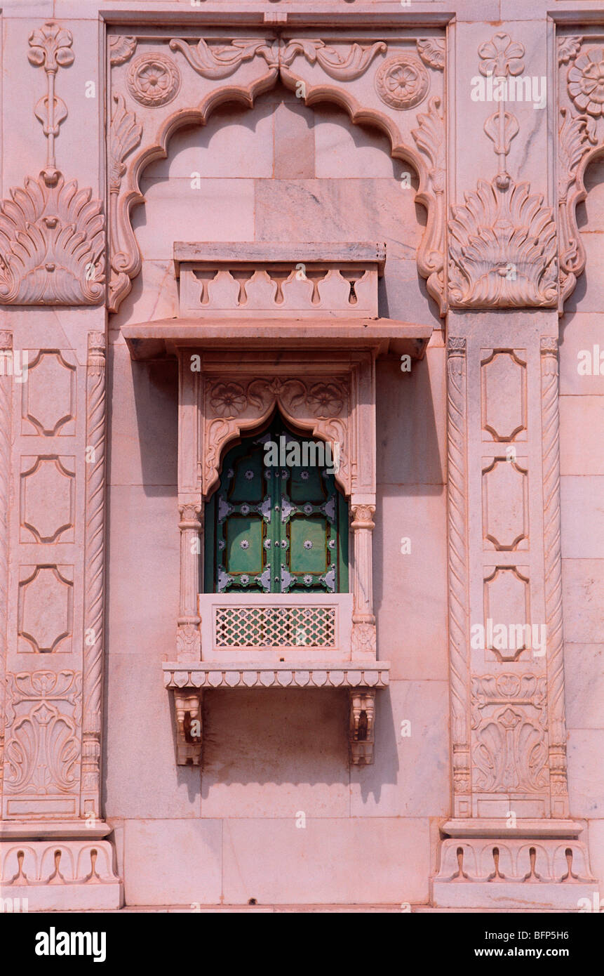 Marble window ; Mahamandir ; Jodhpur ; Rajasthan ; India ; asia Stock ...