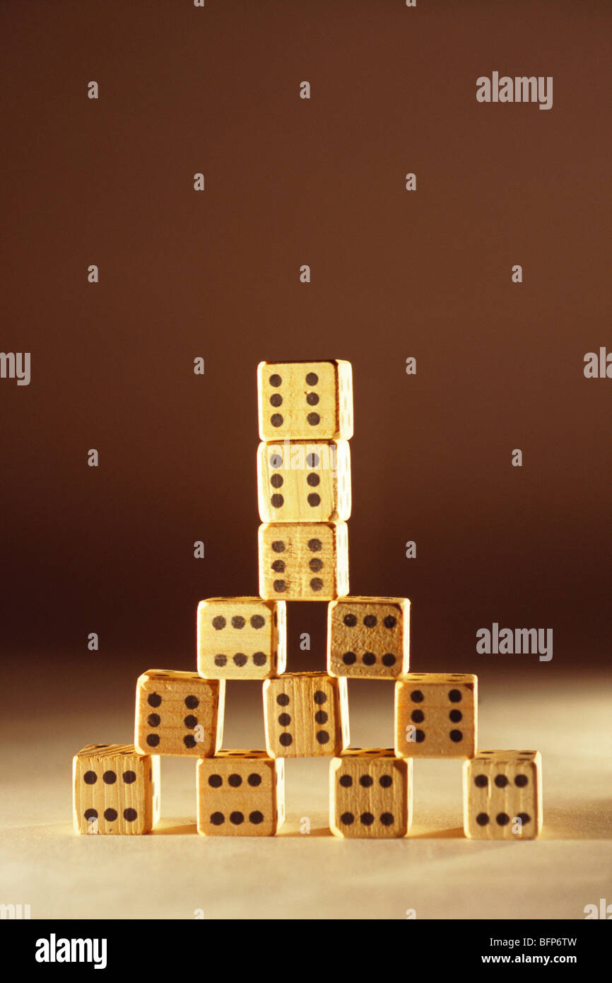 Dice pyramid hi-res stock photography and images - Alamy
