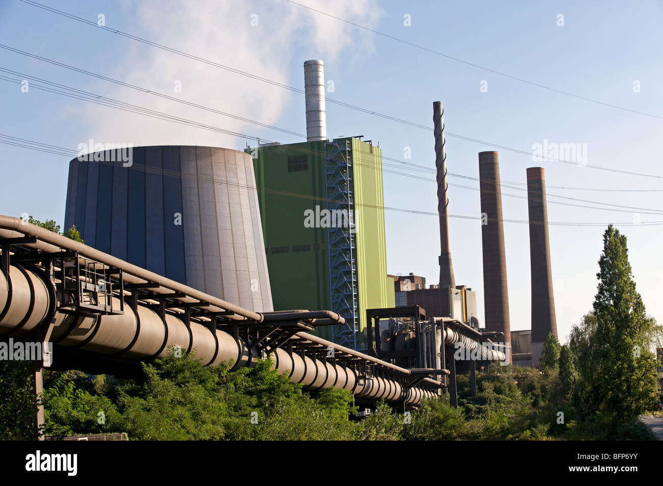 RWE Power gas-fired power station, fueled by blast-furnace and coke ...