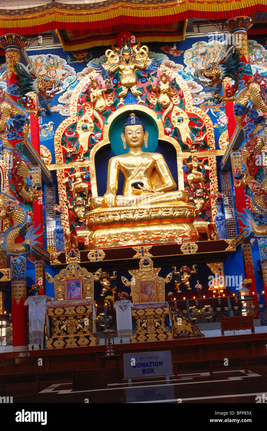 Golden Buddha ; Namdroling Nyingmapa Monastery Golden temple ; Coorg ...